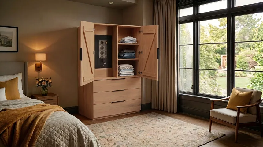 BlumSafe launches custom Amish-built armoire with hidden safe storage ...